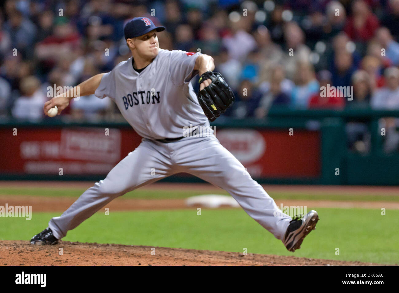 May 24, 2011 - Cleveland, Ohio, U.S - Boston closer Jonathan Papelbon ...