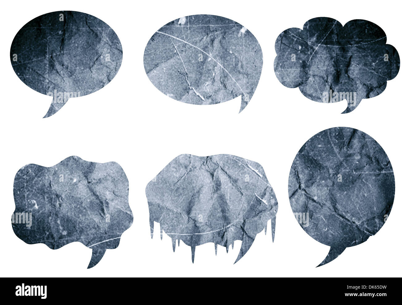 Blank empty speech bubbles Stock Photo - Alamy