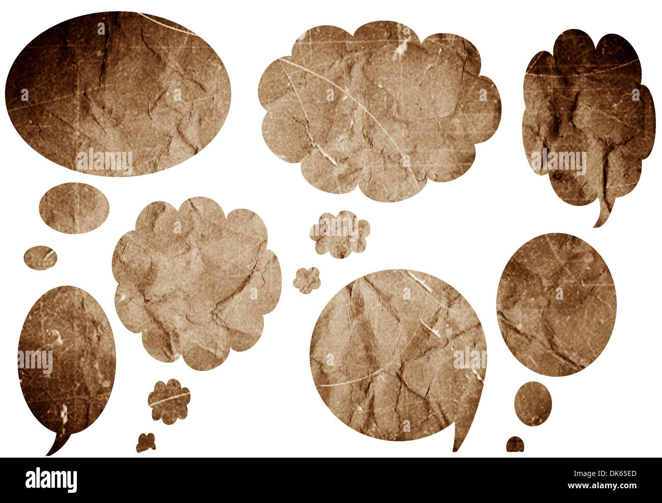 Blank empty speech bubbles Stock Photo - Alamy