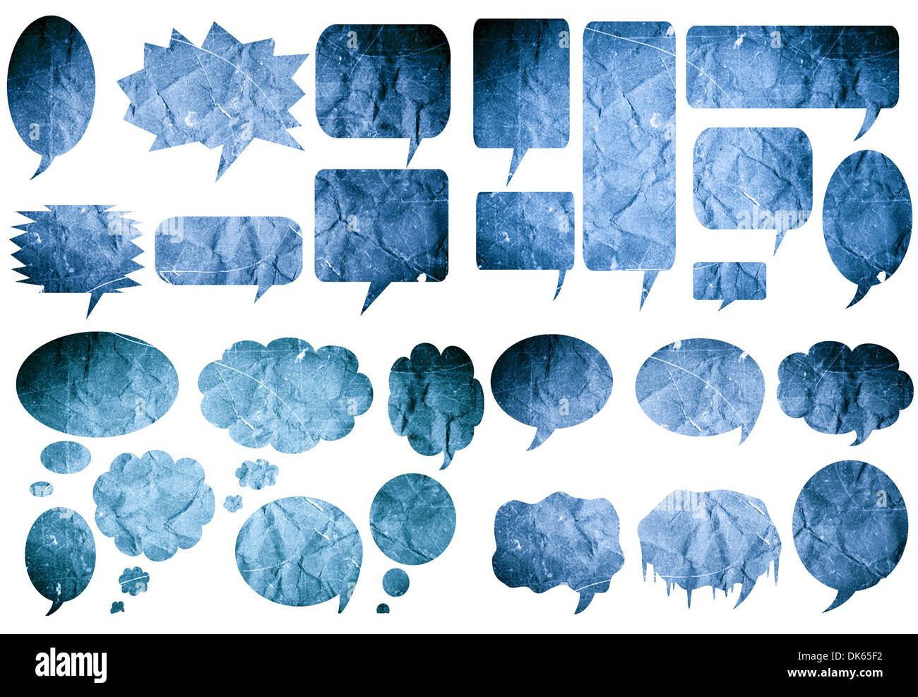 Blank empty speech bubbles Stock Photo - Alamy