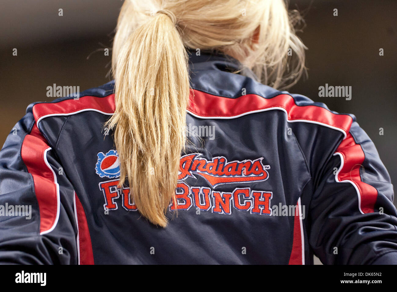 May 24, 2011 - Cleveland, Ohio, U.S - A member of the Indians Fun Bunch ...