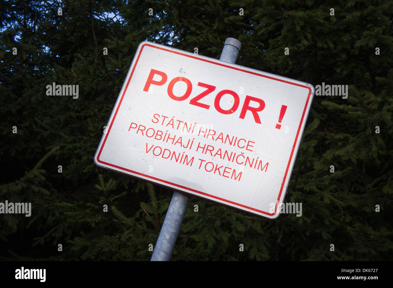 Beware State Border Sign Stock Photos & Beware State Border Sign Stock ...