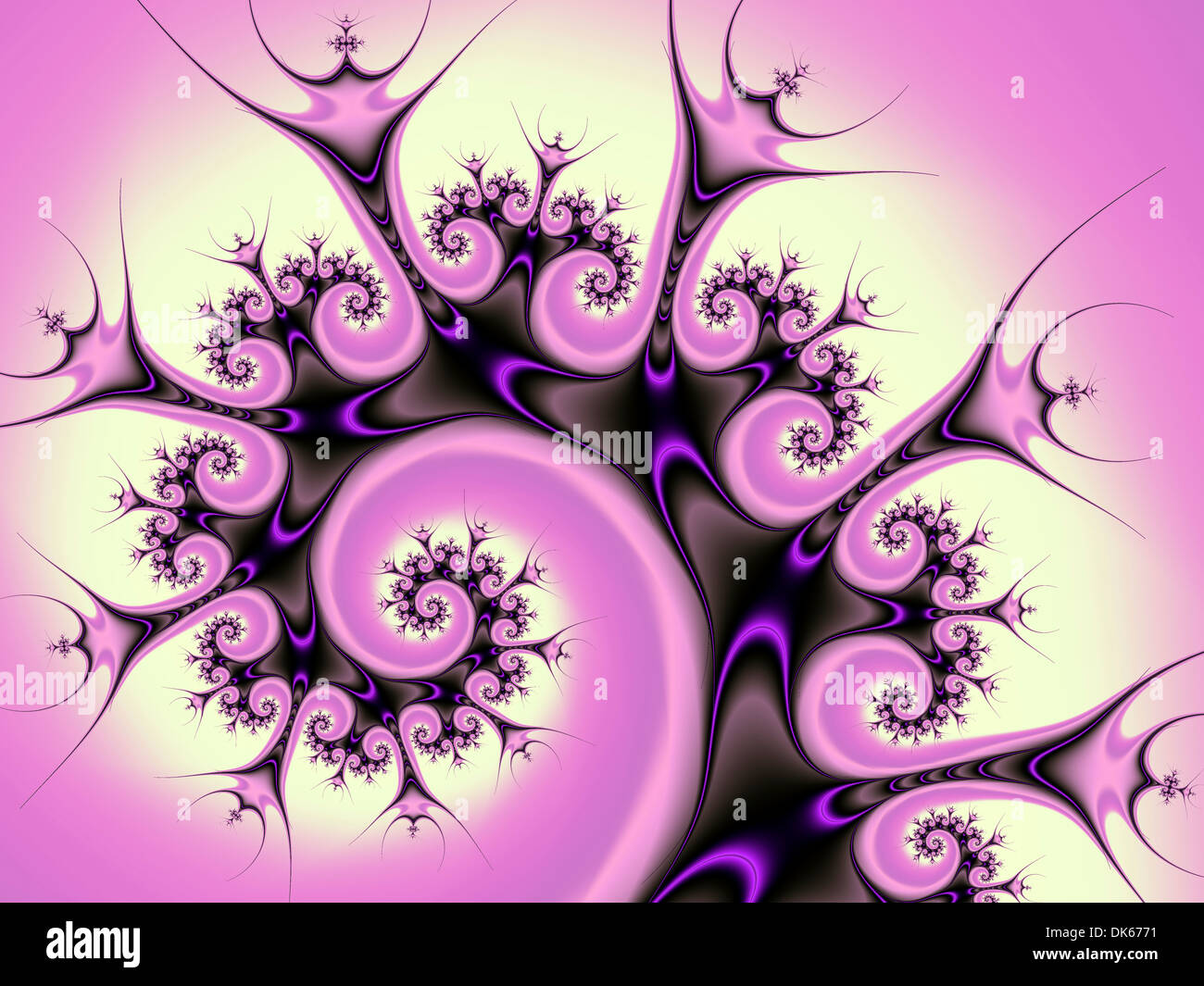 Pink swirly patterns hi-res stock photography and images - Alamy