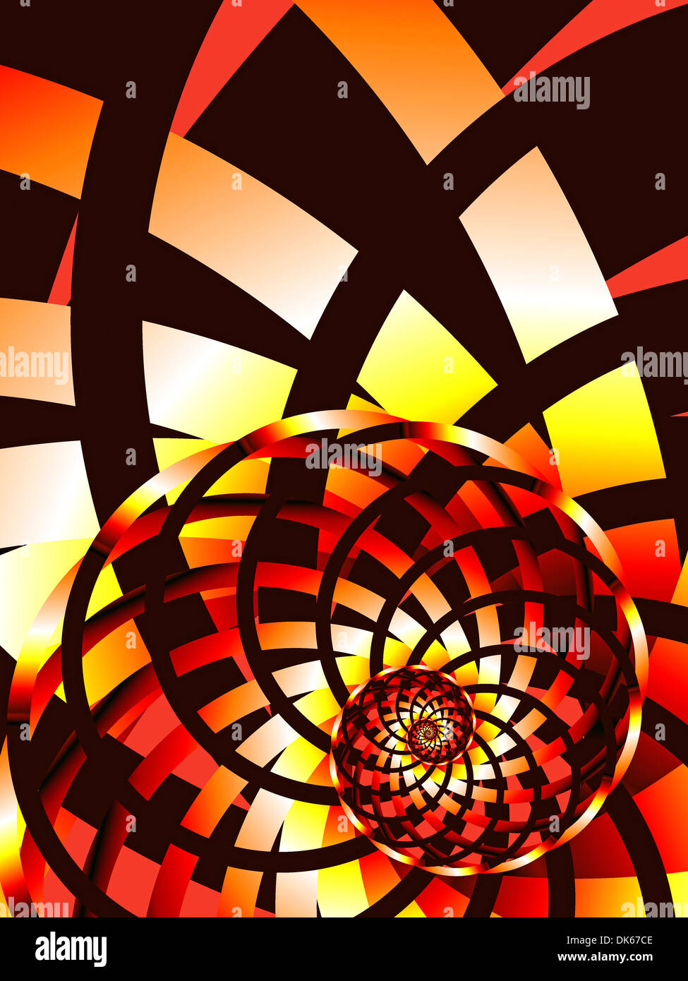 A Fiery Hot Spiral Illustration Stock Photo - Alamy
