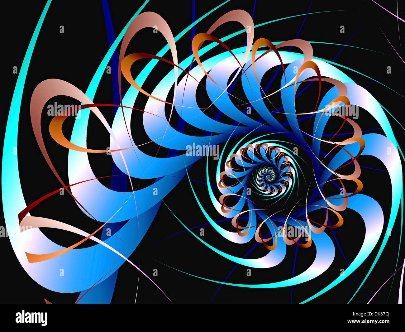 Blue designs swirling hi-res stock photography and images - Alamy