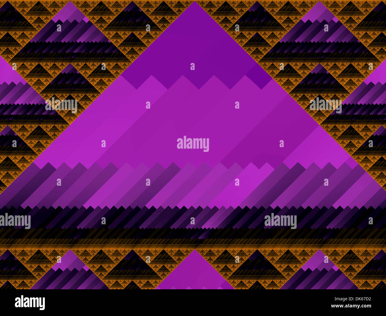 Sierpinski Triangle Fractal Design Stock Photo - Alamy