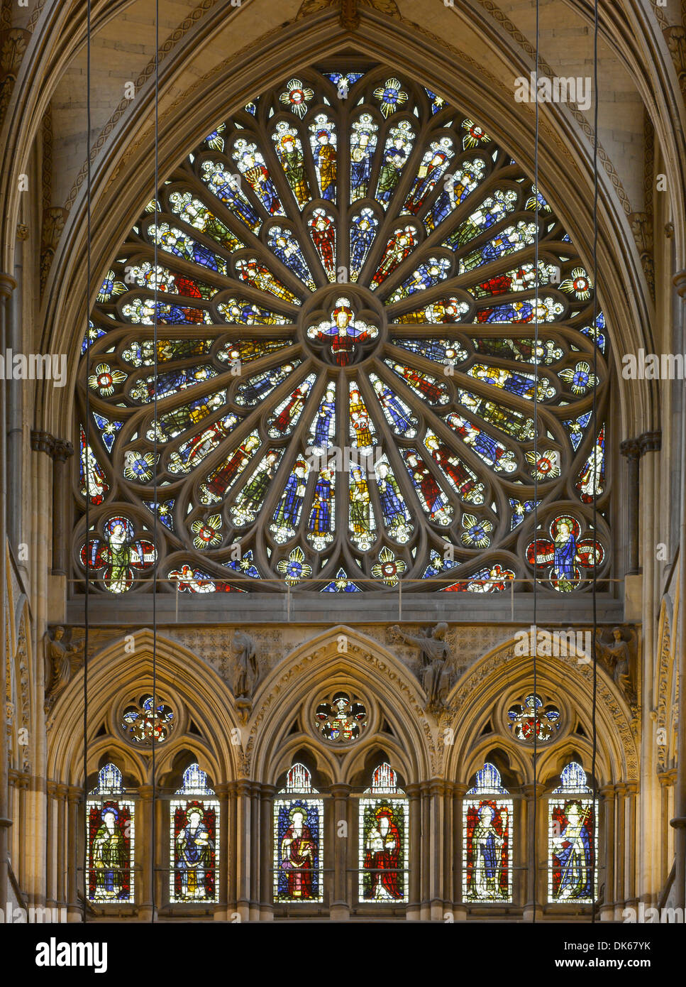 Rose window westminster abbey hi-res stock photography and images - Alamy