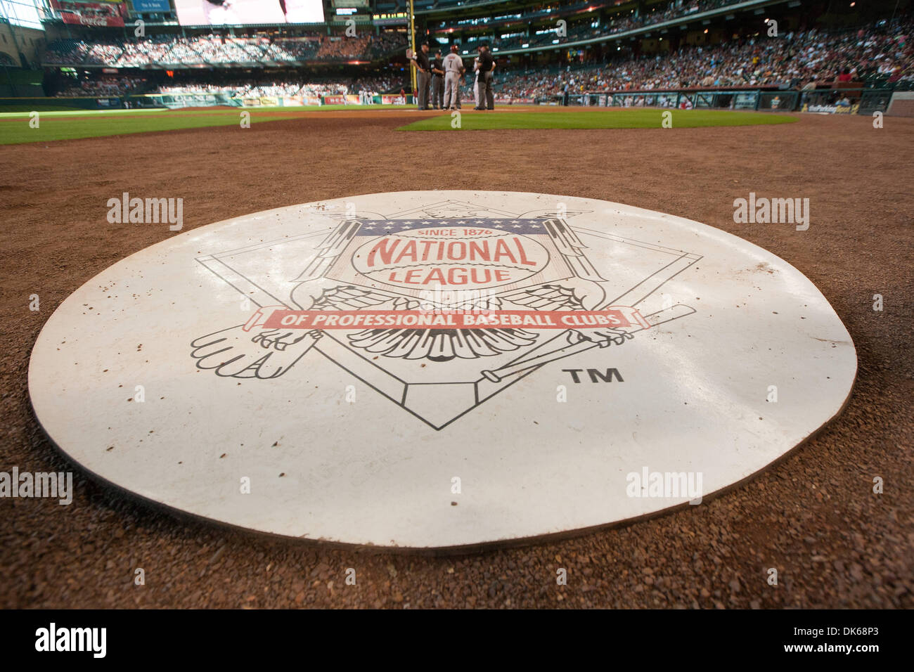 May 28, 2011 - Houston, Texas, U.S - The visiting team batter's box at ...