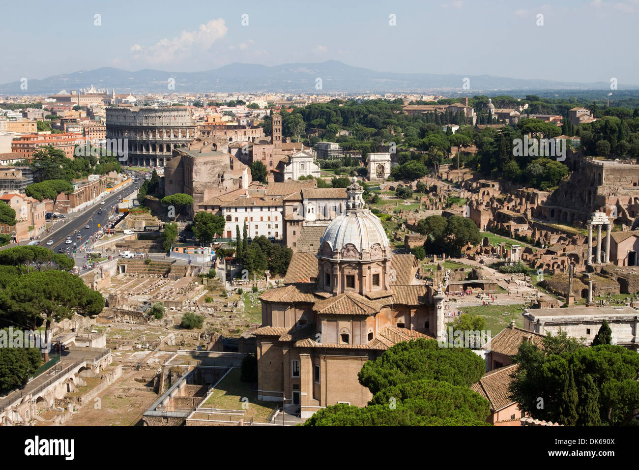 Church of Santi Luca e Martina, Roman Forum and the Colosseum in Rome ...