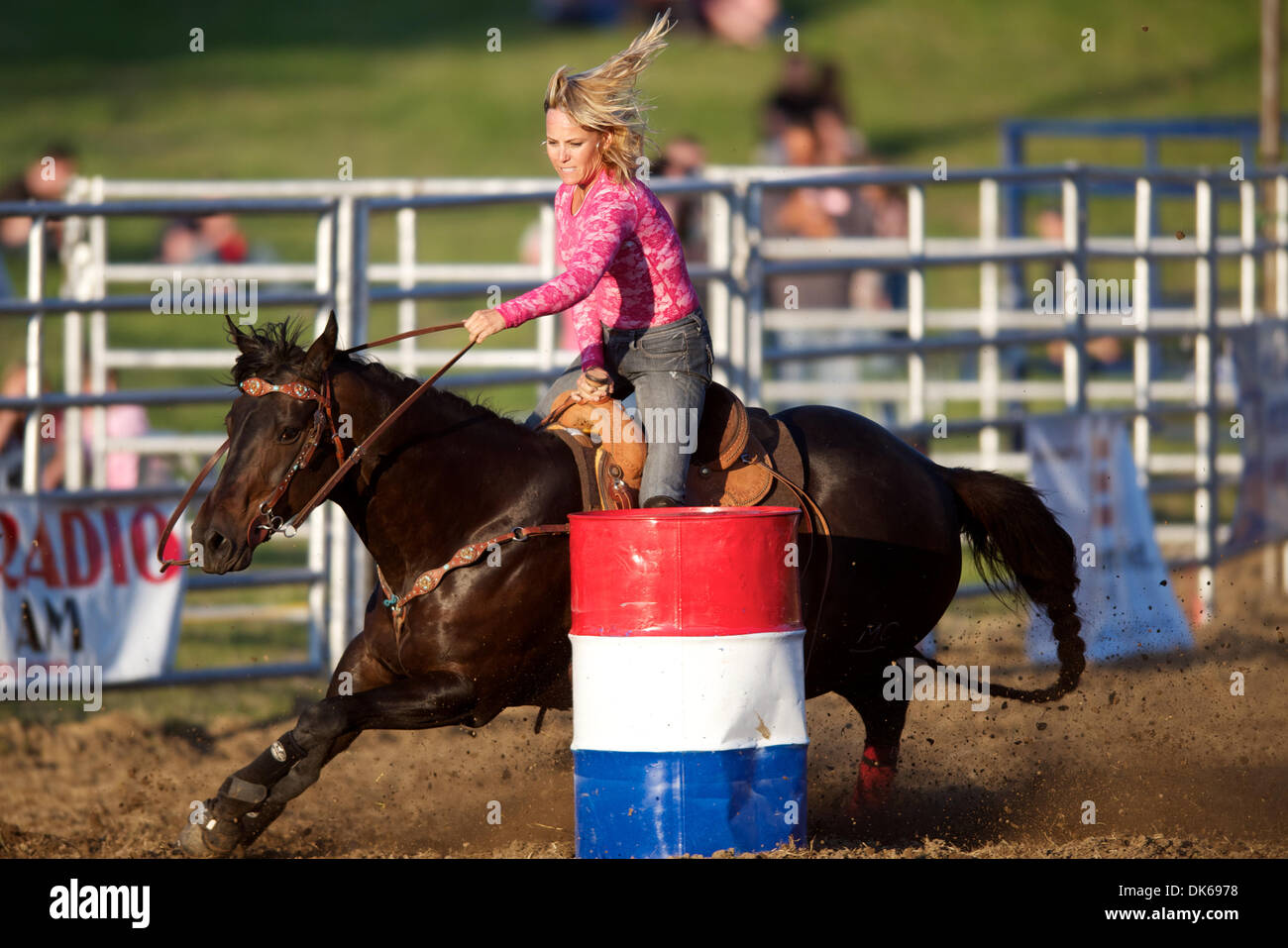 May 29, 2011 - Marysville, California, U.S - Barrel racer Mary Moe of ...