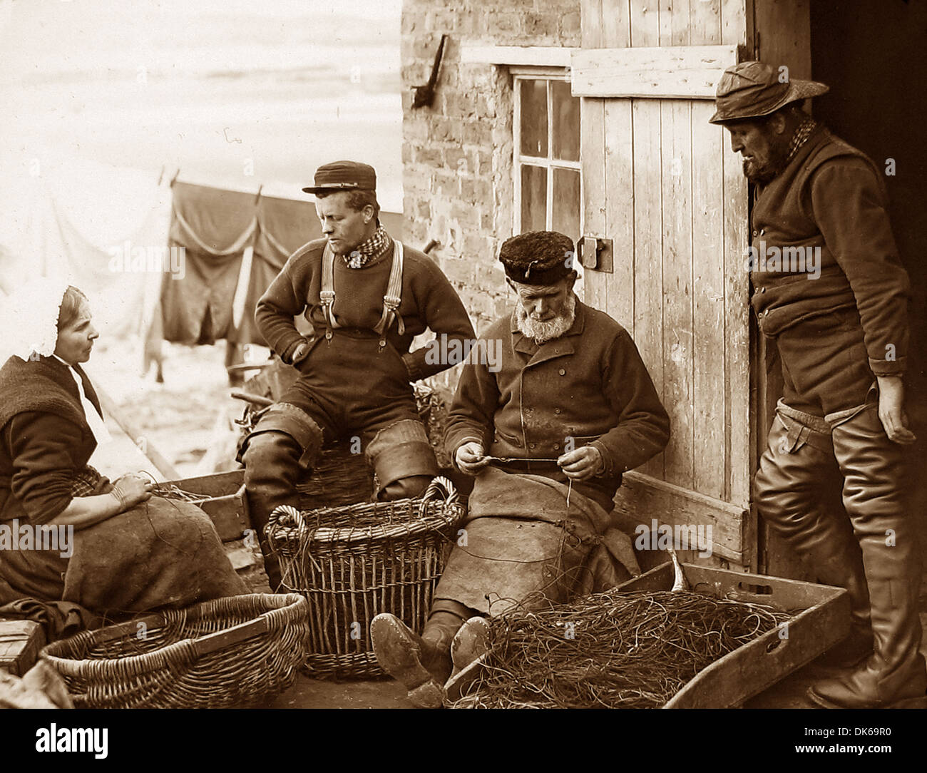Fisherman victorian period hi-res stock photography and images - Alamy