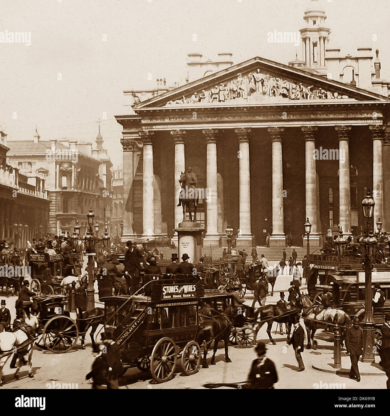 London Royal Exchange Victorian period Stock Photo - Alamy
