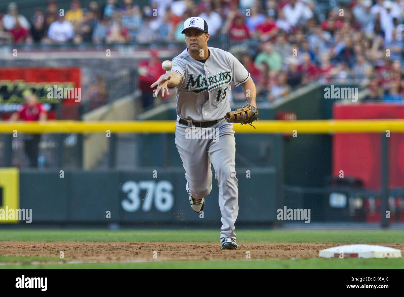 May 30, 2011 - Phoenix, Arizona, U.S - Florida Marlins' first baseman ...