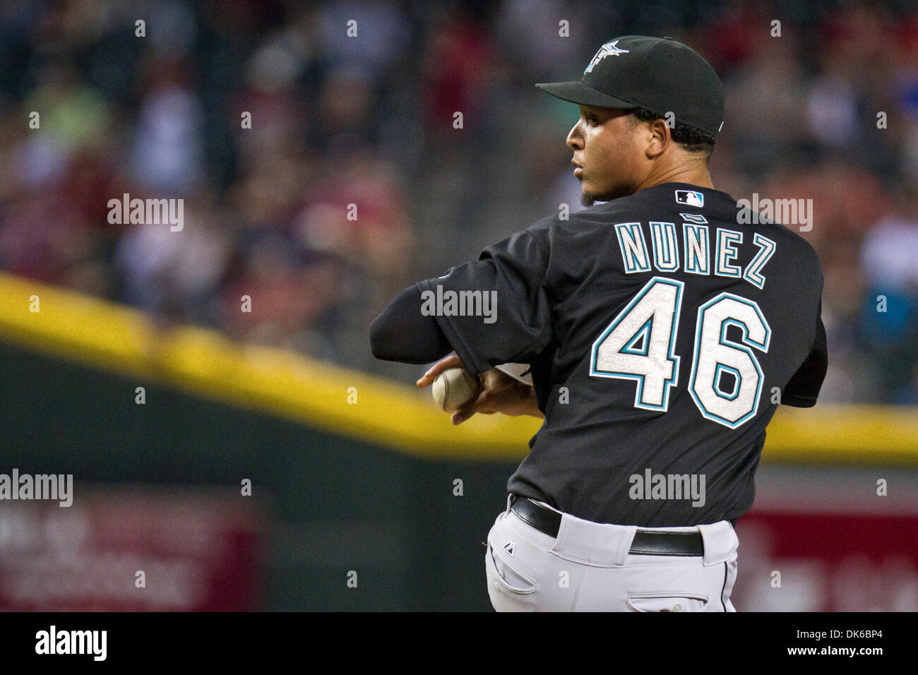 May 31, 2011 - Phoenix, Arizona, U.S - Florida Marlins' closing pitcher ...