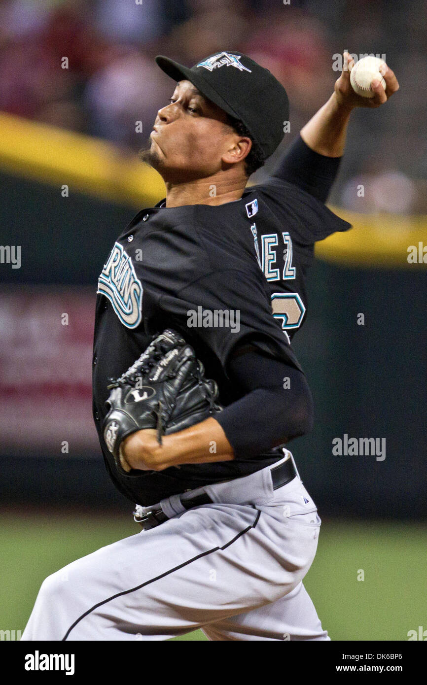 May 31, 2011 - Phoenix, Arizona, U.S - Florida Marlins' closing pitcher ...