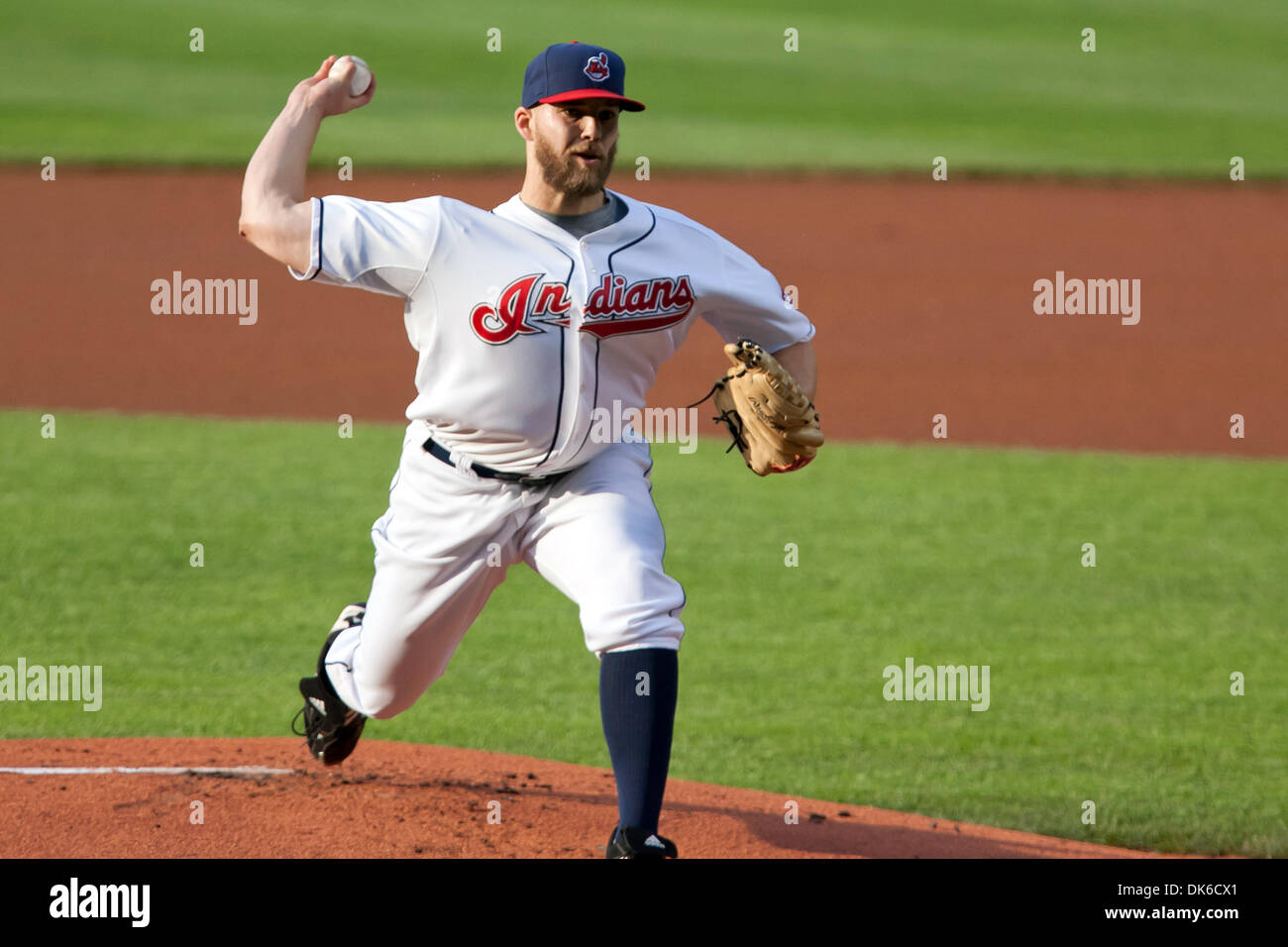 June 3, 2011 - Cleveland, Ohio, U.S - Cleveland starting pitcher Justin ...