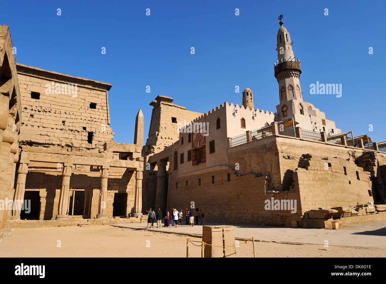 Court of Ramesses II with Mosque of Abu el Haggag on eastern side ...