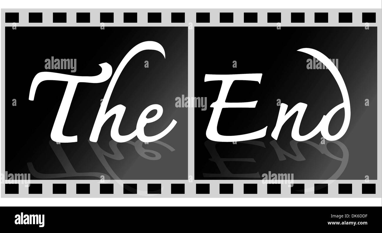 Images end movie ending screen hi-res stock photography and images - Alamy