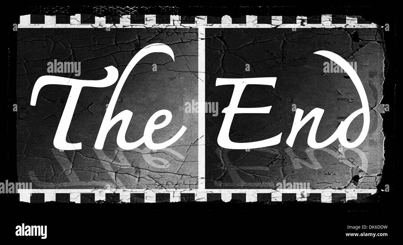 Images end movie ending screen hi-res stock photography and images - Alamy