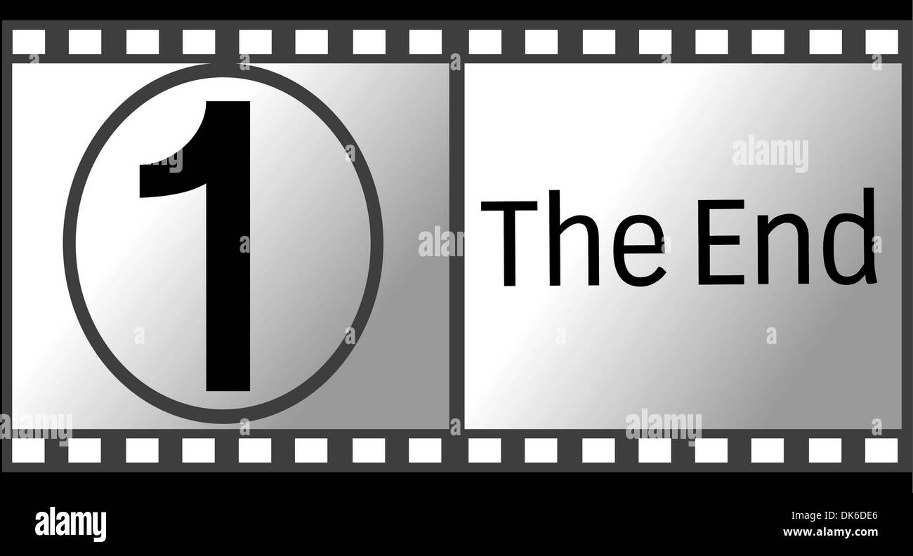 Images end movie ending screen hi-res stock photography and images - Alamy