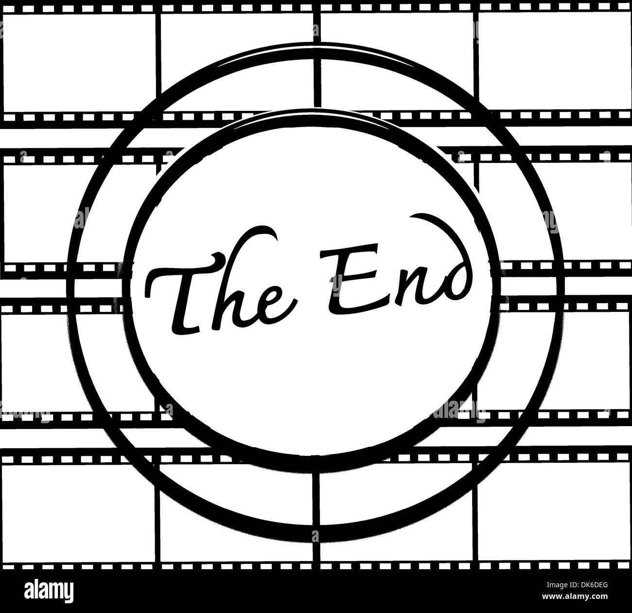 Images end movie ending screen hi-res stock photography and images - Alamy