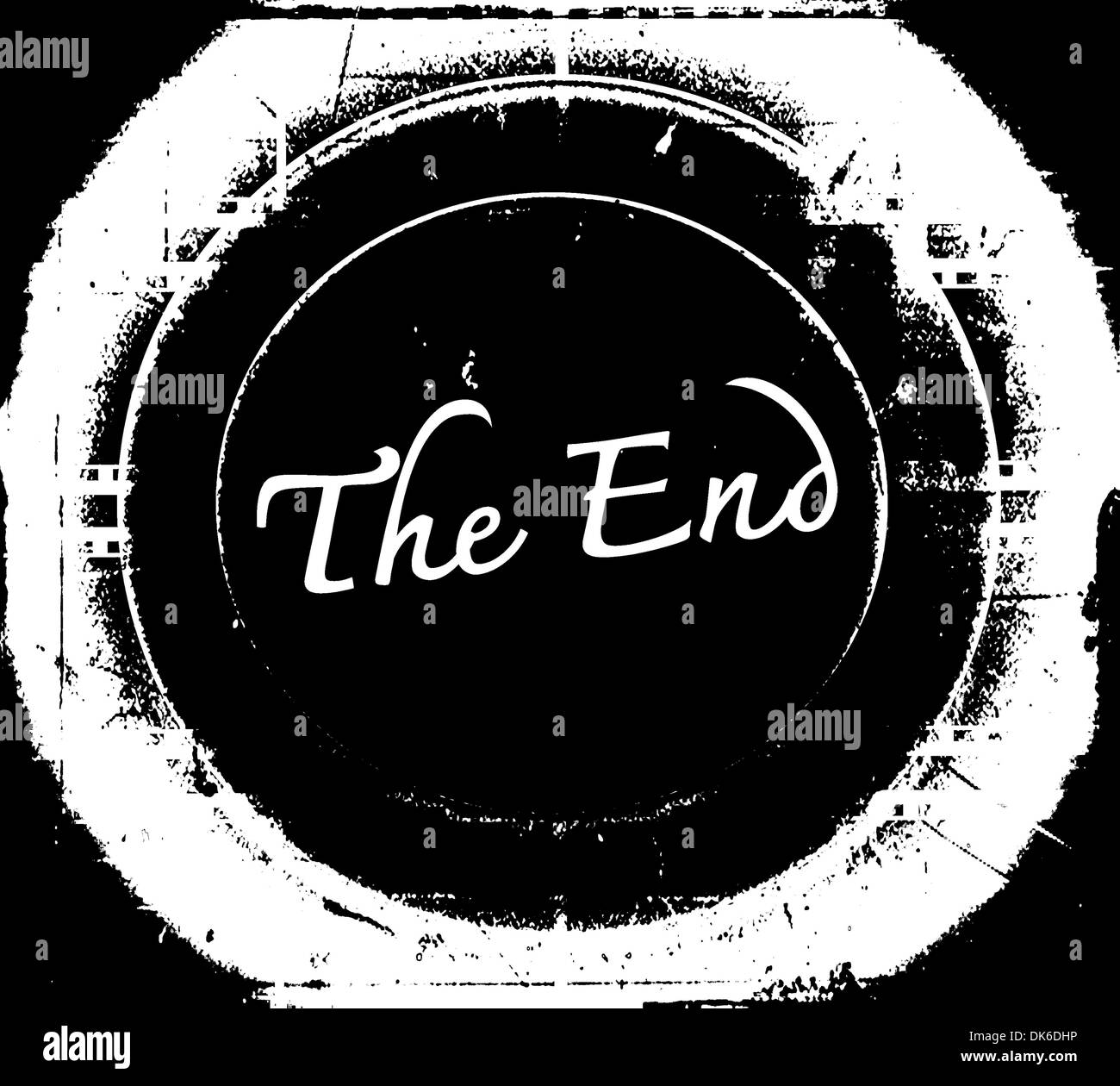 Images end movie ending screen Black and White Stock Photos & Images ...