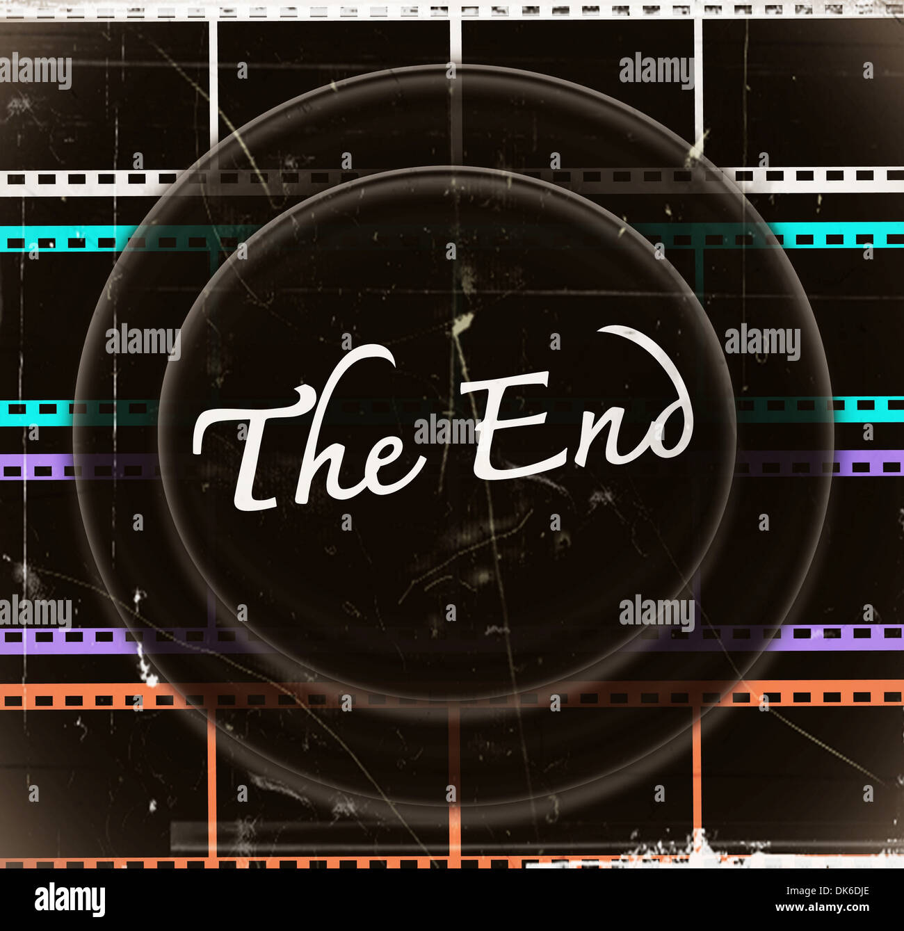 images of the end Movie ending screen Stock Photo - Alamy