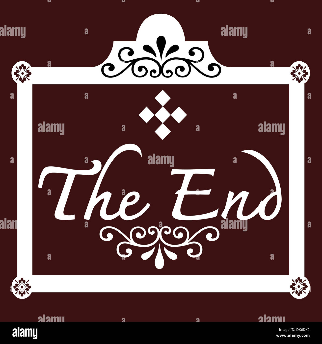 Movie ending screen Stock Photo - Alamy