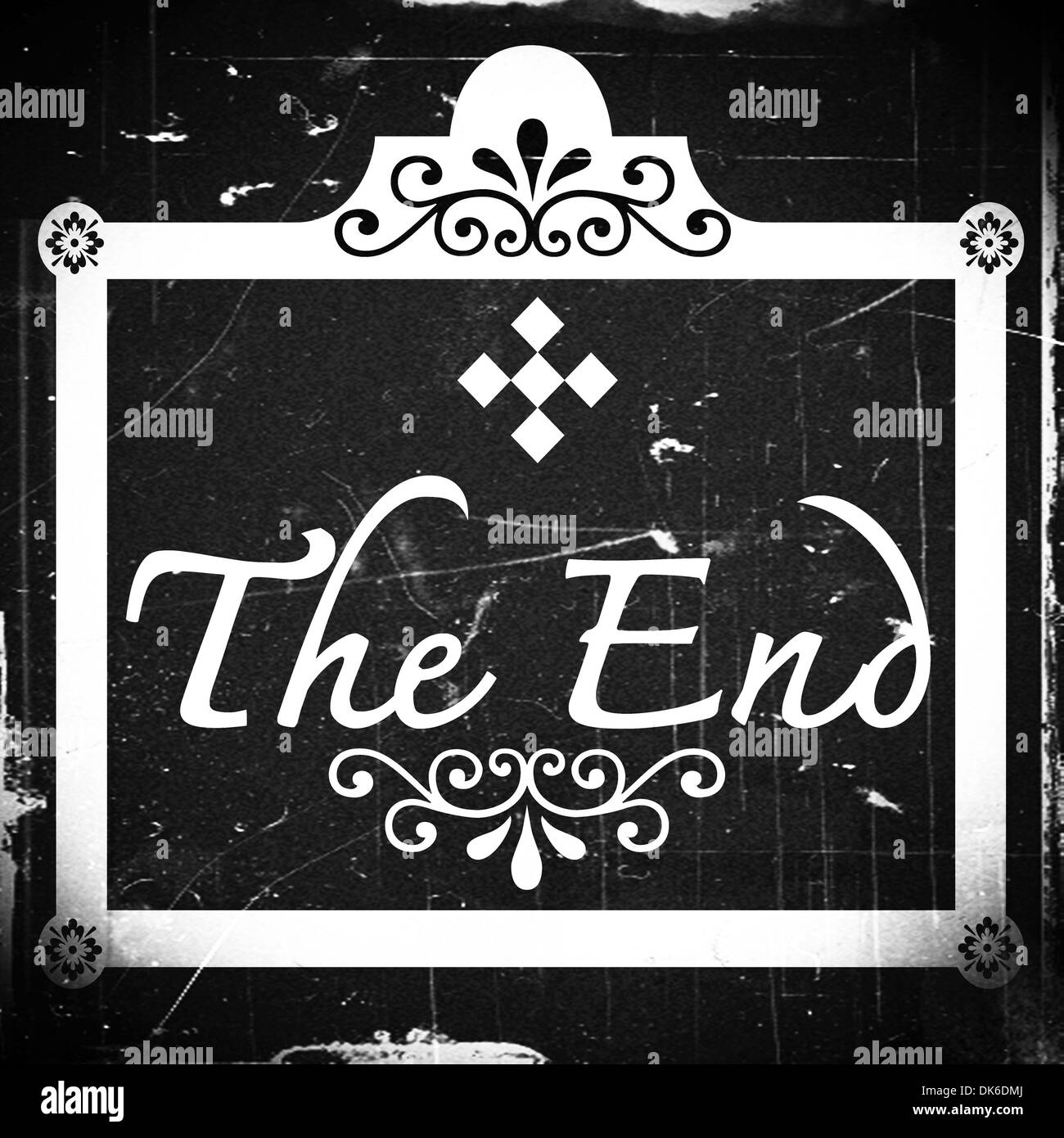 Movie ending screen Stock Photo - Alamy