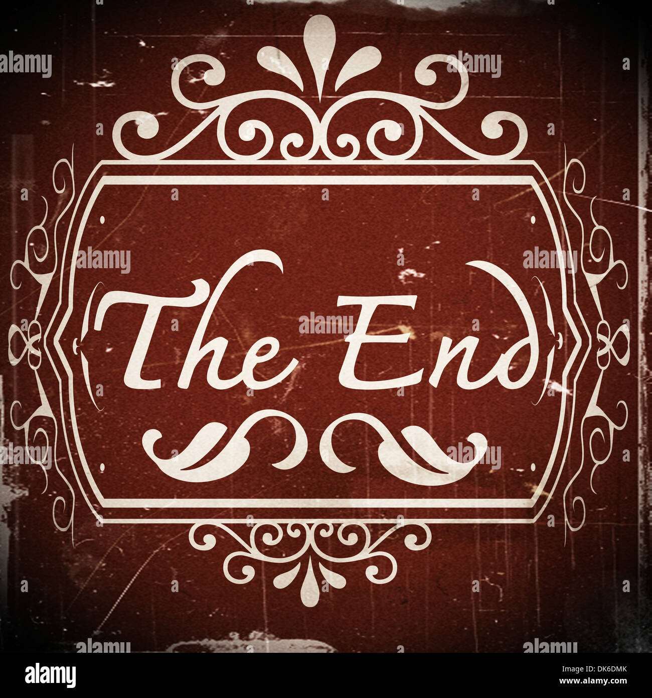 Movie ending screen Stock Photo - Alamy