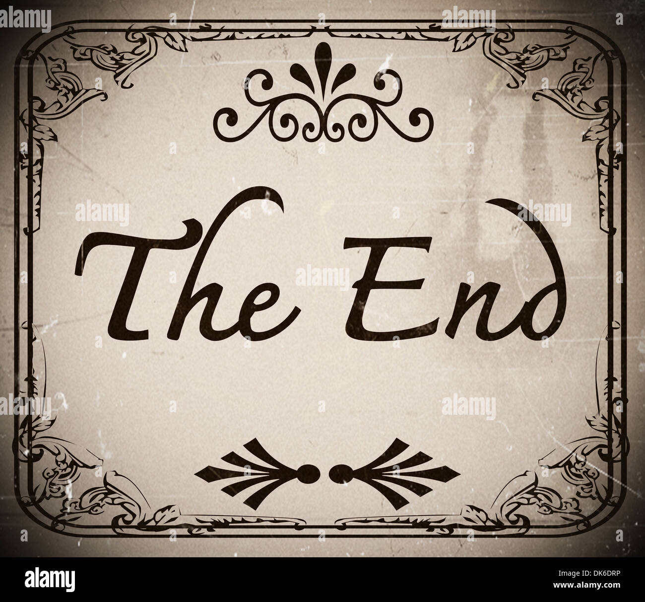 Movie ending screen Stock Photo - Alamy