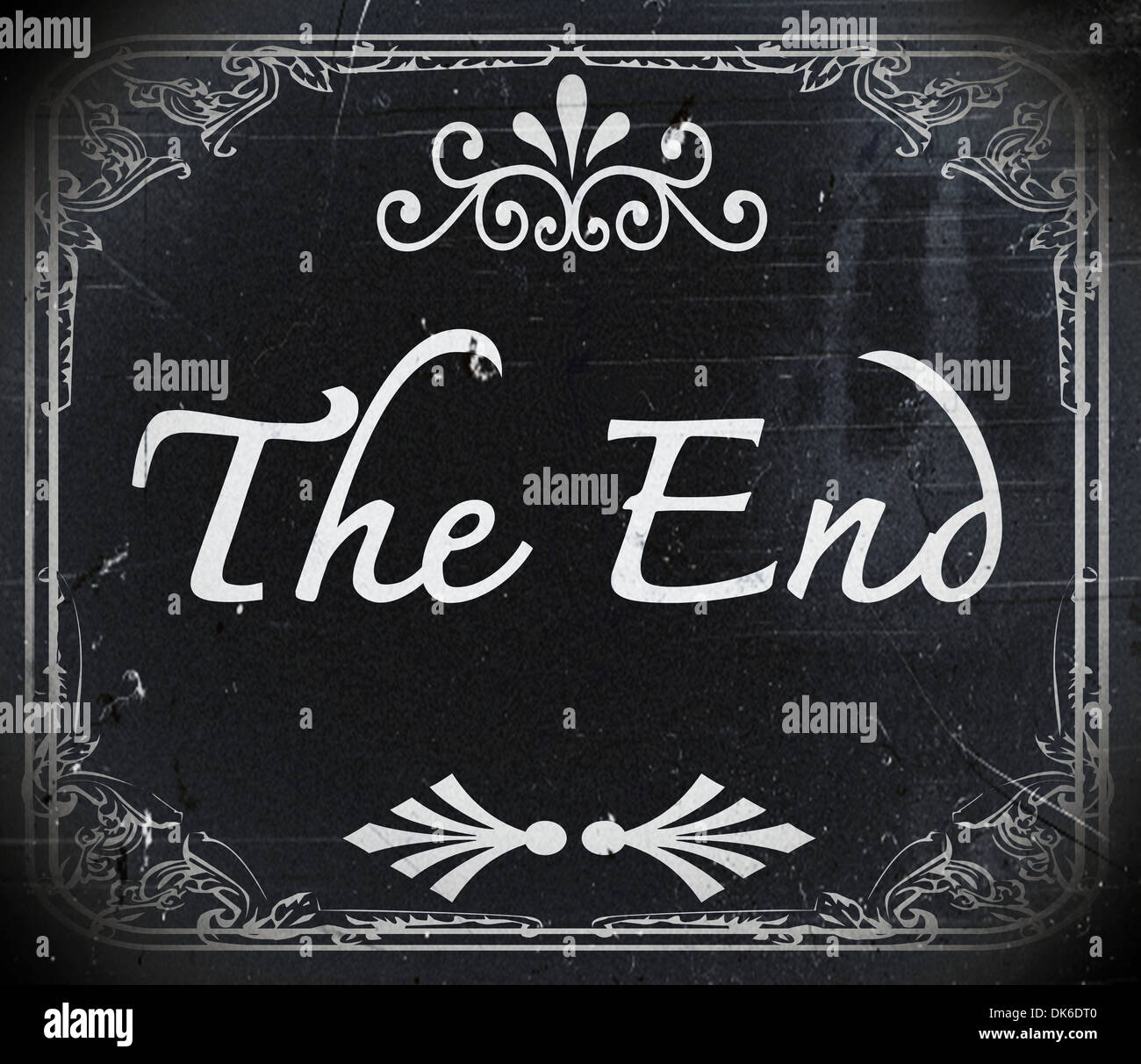 Movie ending screen Stock Photo - Alamy