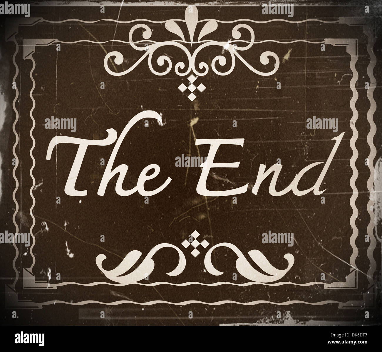 Movie ending screen Stock Photo - Alamy