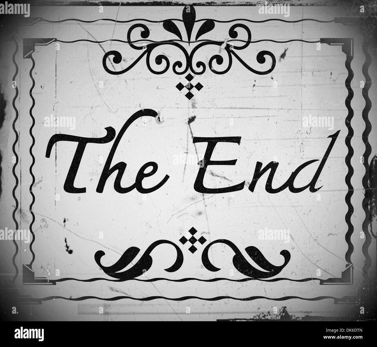 Movie ending screen Stock Photo - Alamy