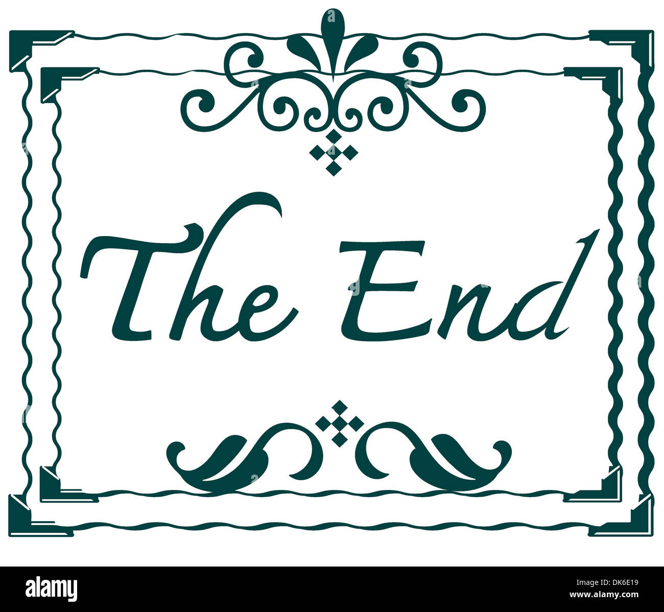 Movie ending screen Stock Photo - Alamy