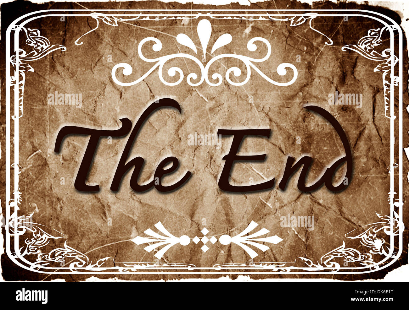 Movie ending screen Stock Photo - Alamy