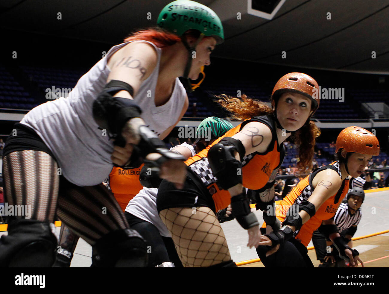 June 04, 2011 - Anaheim , California, U.S. - The OC Roller Girls beat ...