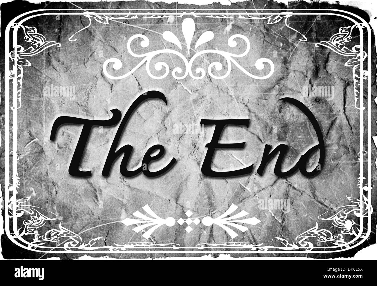 Movie ending screen Stock Photo - Alamy