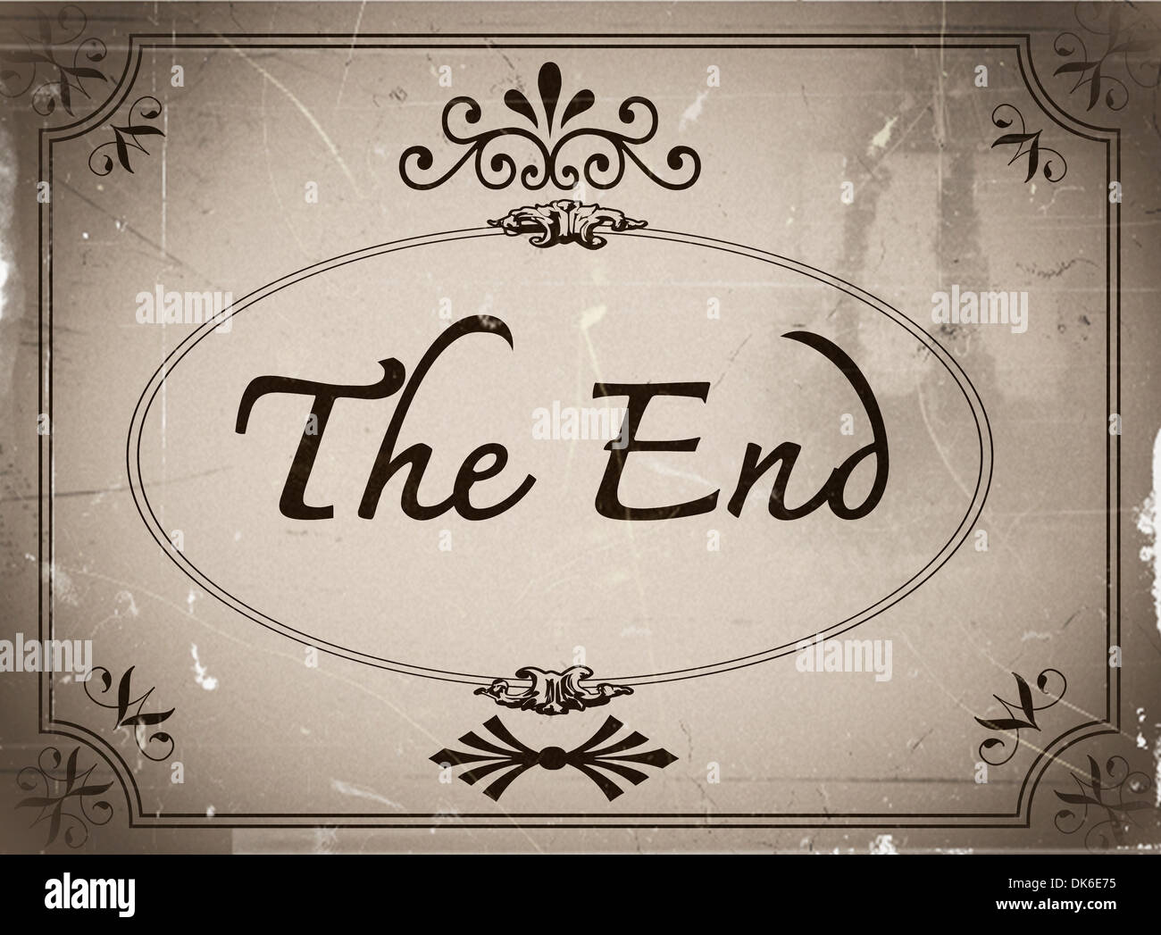 Movie ending screen Stock Photo - Alamy