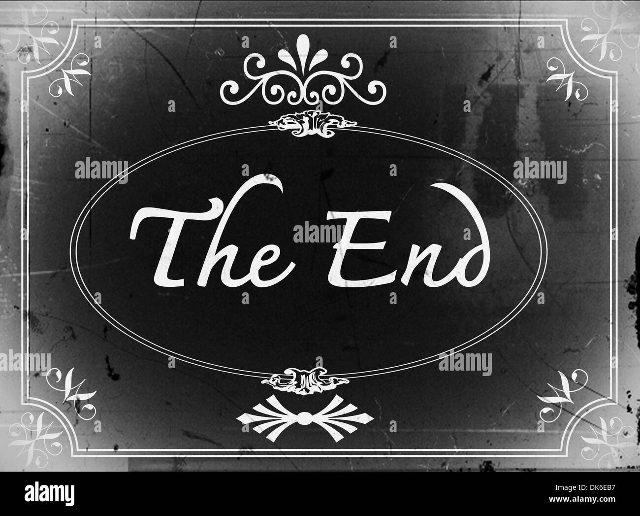 Movie ending screen Stock Photo - Alamy