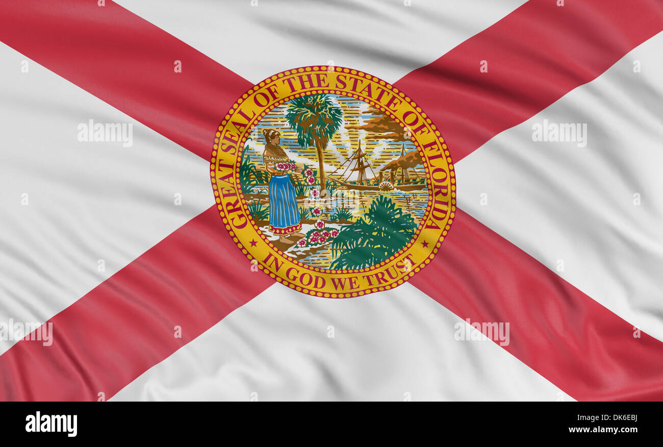 3D Florida Flag Stock Photo - Alamy