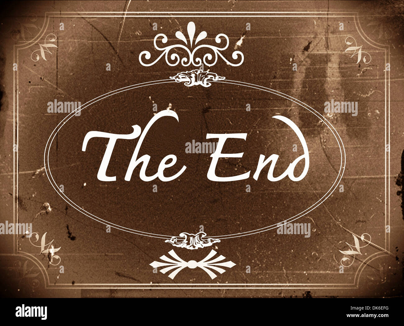 Movie ending screen Stock Photo - Alamy