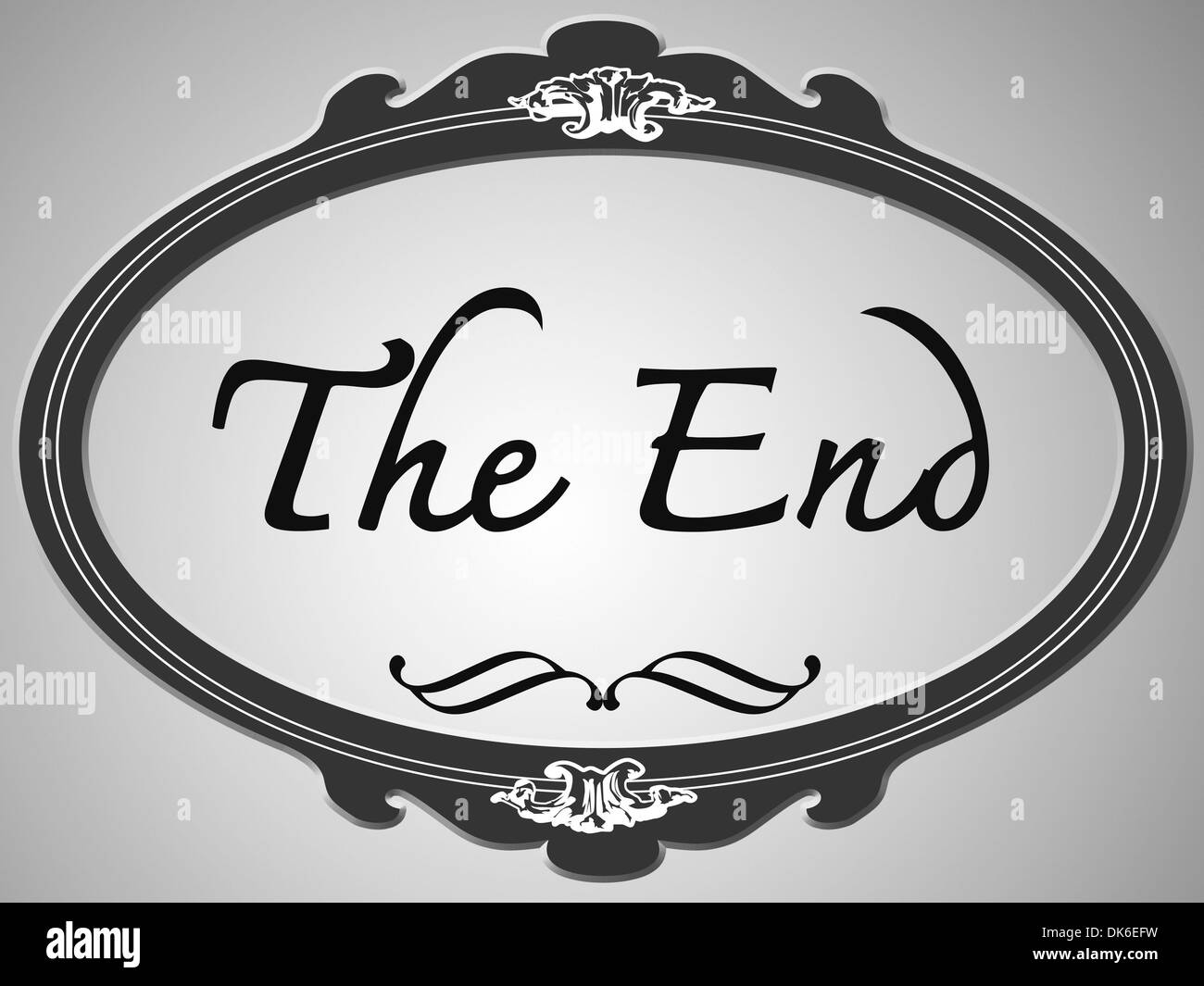Movie ending screen Stock Photo - Alamy