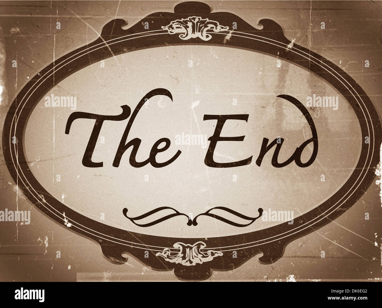 Movie ending screen Stock Photo - Alamy