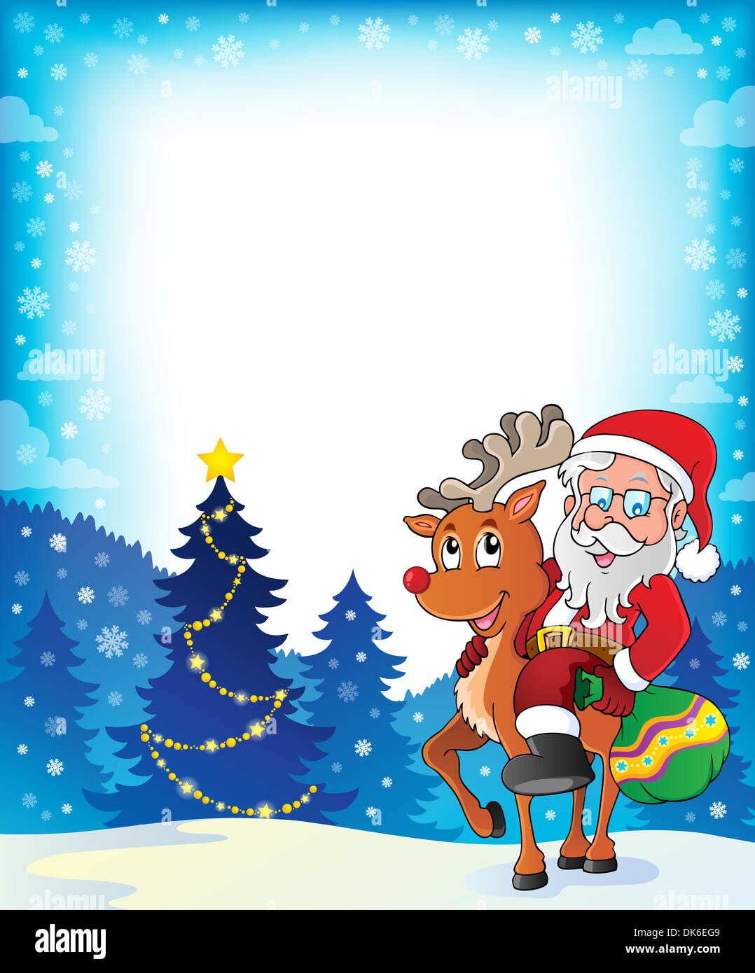 Santa Claus theme image 5 - picture illustration Stock Photo - Alamy