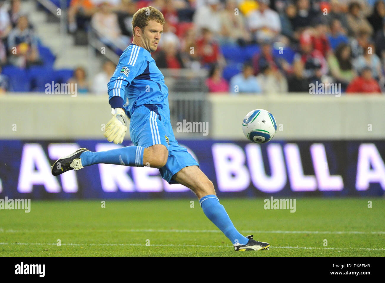 June 4, 2011 - Harrison, New Jersey, U.S - Columbus Crew goalkeeper ...