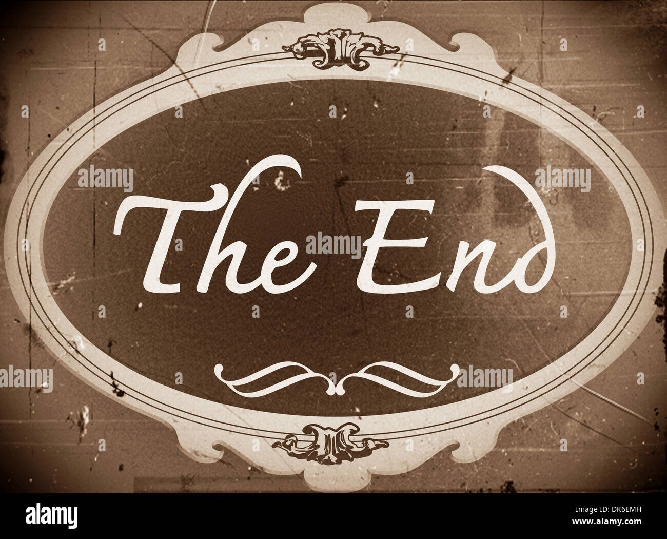 Movie ending screen Stock Photo - Alamy