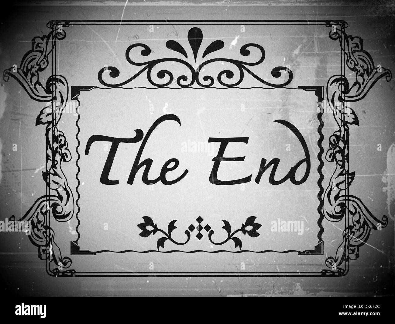 Movie ending screen Stock Photo - Alamy
