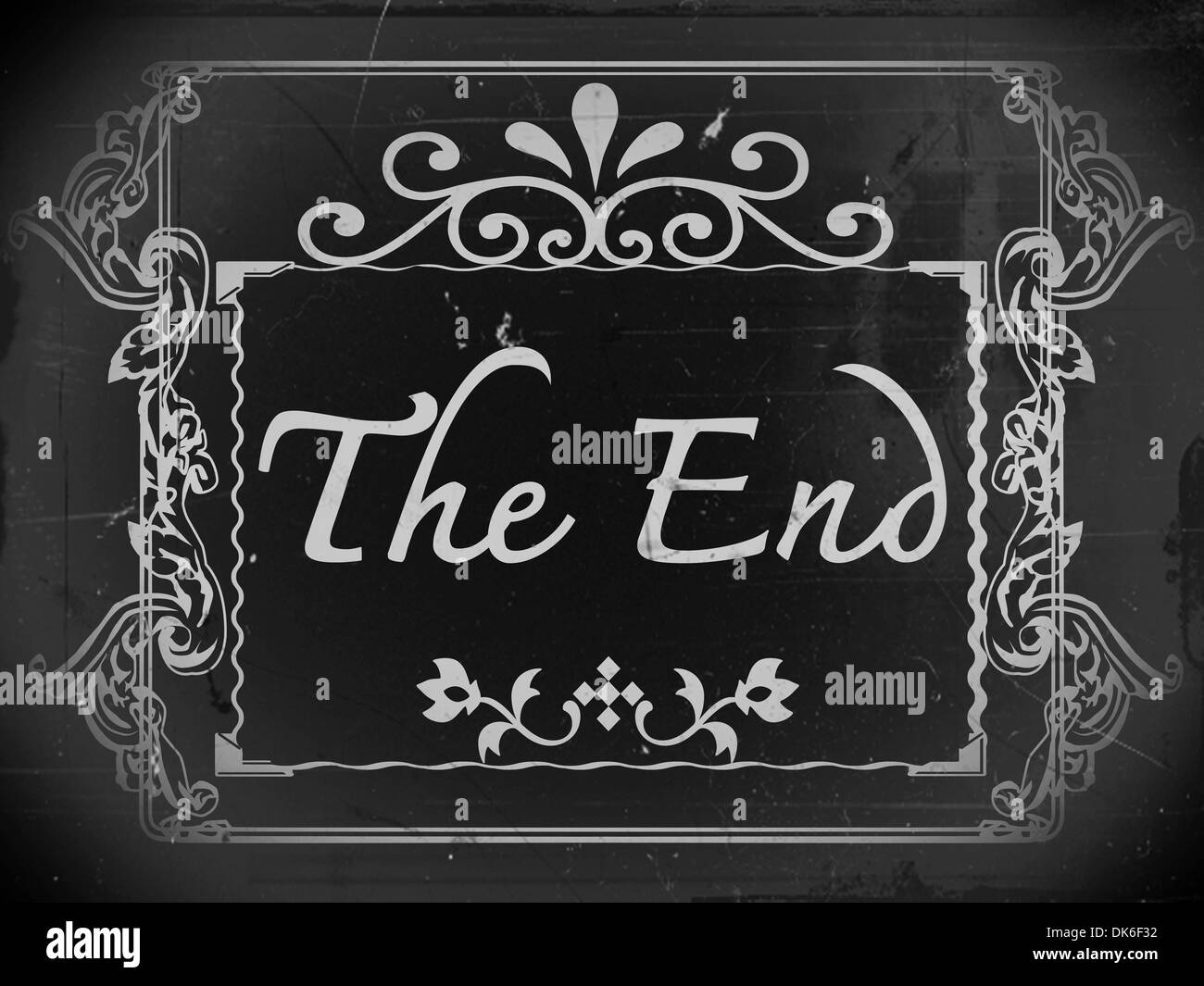 Movie ending screen Stock Photo - Alamy