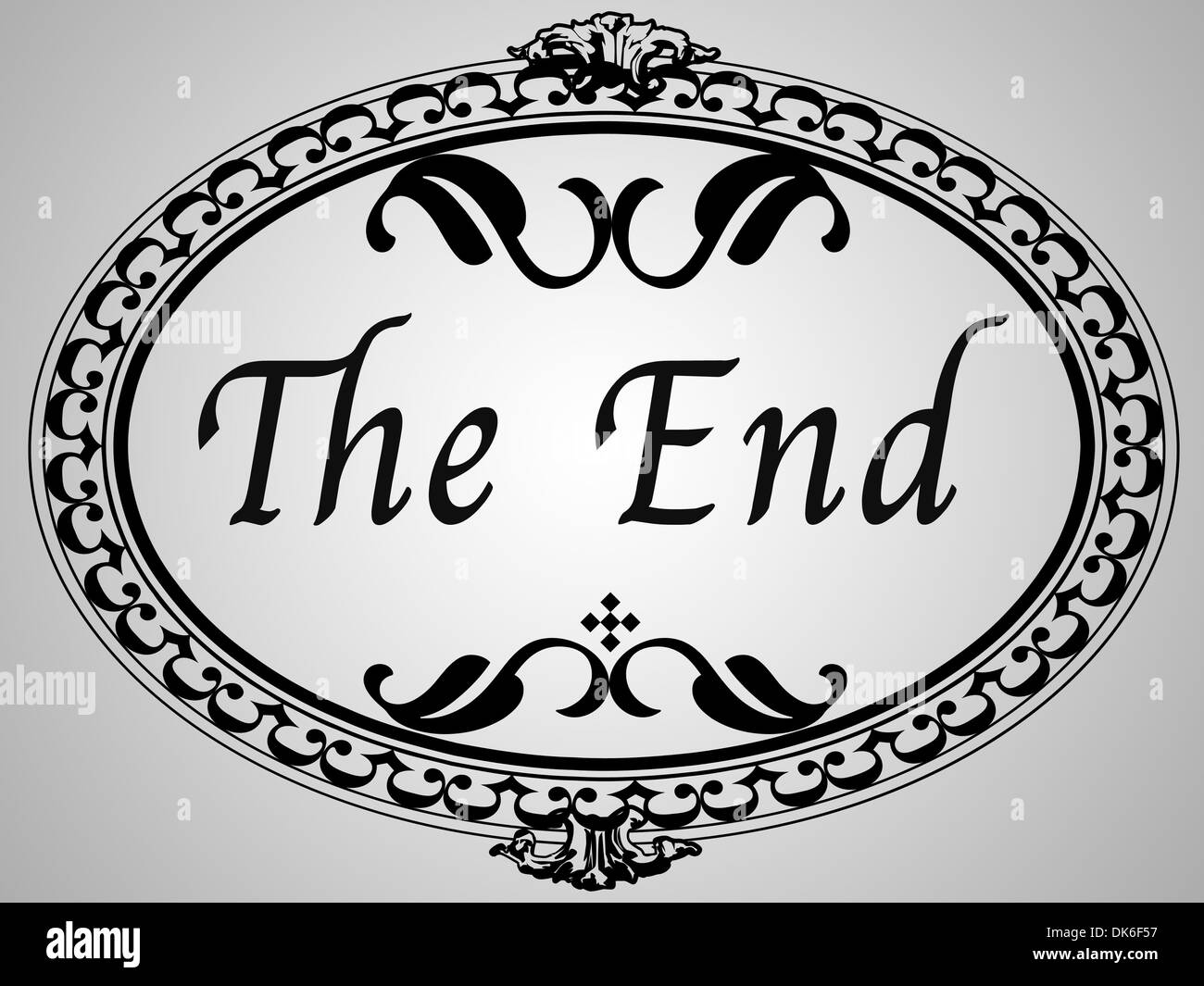 Movie ending screen Stock Photo - Alamy